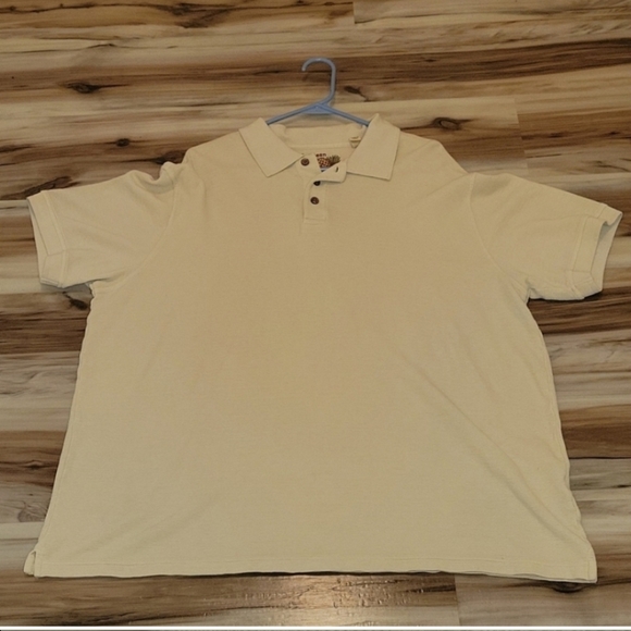 Caribbean | Shirts | Mens Very Pale Yellow Polo Shirt | Poshmark